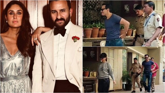 Saif Ali Khan, Kareena Kapoor Step Out For The First Time Since Attack; Video With Tight ...