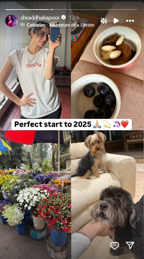 Shraddha Kapoor Has A ‘Perfect Start’ To 2025 With Family And Furry ...