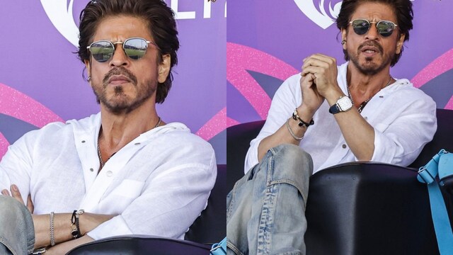 Shah Rukh Khan Looks Charming In White As He Cheers For Abu Dhabi Knight Riders | Videos Go ...