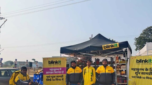Blinkit Opens Temporary Store At Maha Kumbh Mela, Internet Calls It An ‘Incredible Initiative ...