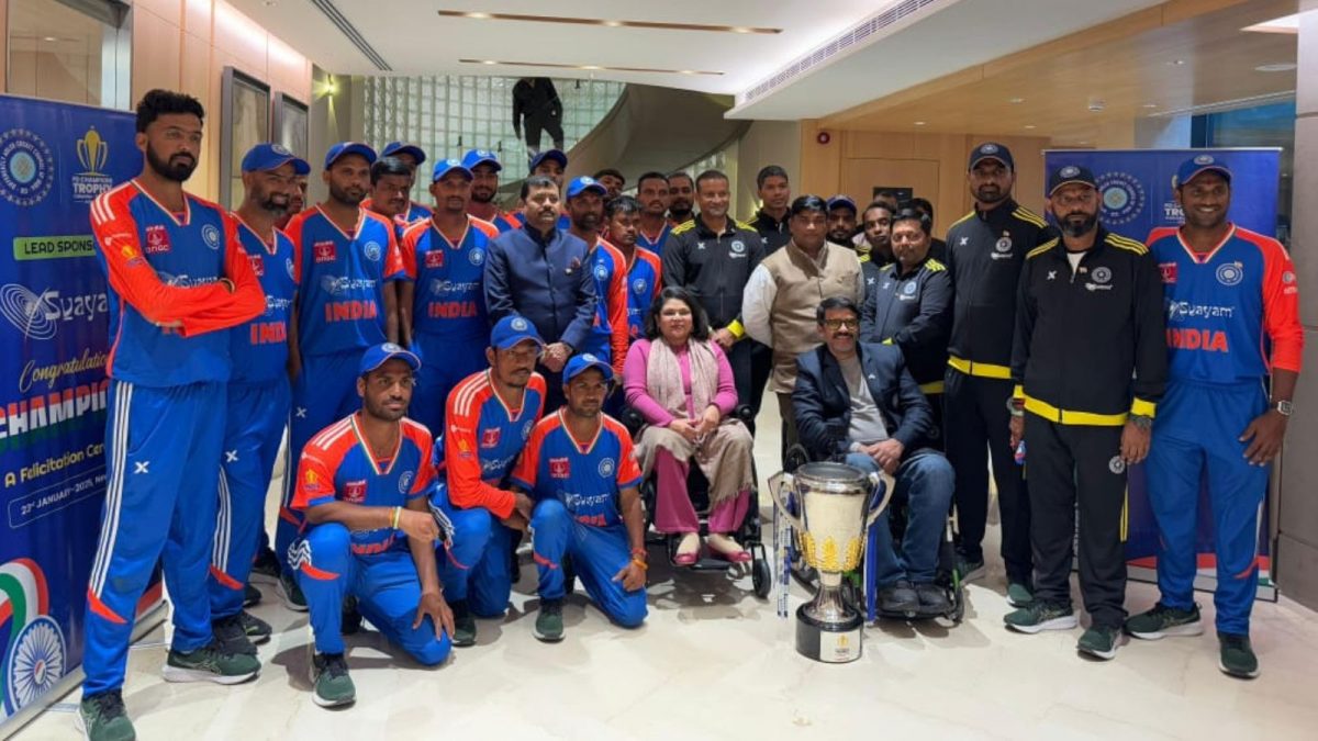 Differently Abled Cricket Council of India, Svayam Honour Team India ...