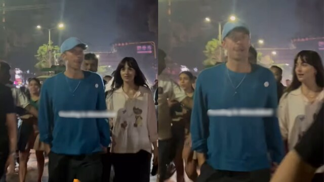 Coldplay's Chris Martin, Girlfriend Dakota Johnson Take A Holy Dip In ...