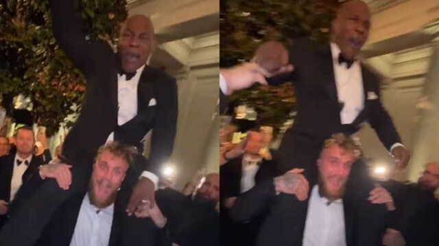 Watch: Jake Paul Lifts Mike Tyson On His Shoulders At Donald Trump’s ...