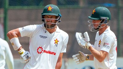 ZIM vs AFG, 2nd Test: Craig Ervine Stars As Zimbabwe Take Control ...