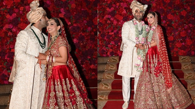 Aadar Jain, Alekha Advani Are Now Married; Groom Kisses Bride In First ...