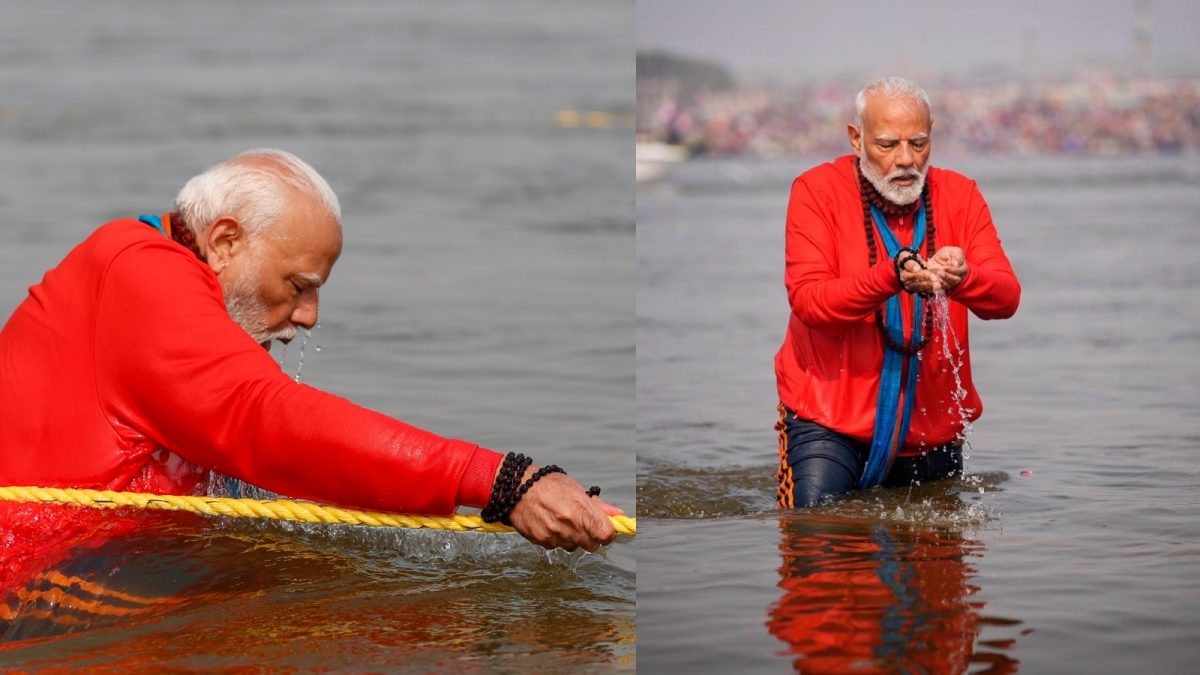 Maha Kumbh: PM Modi Takes Boat Ride With Yogi Adityanath, Performs Puja ...
