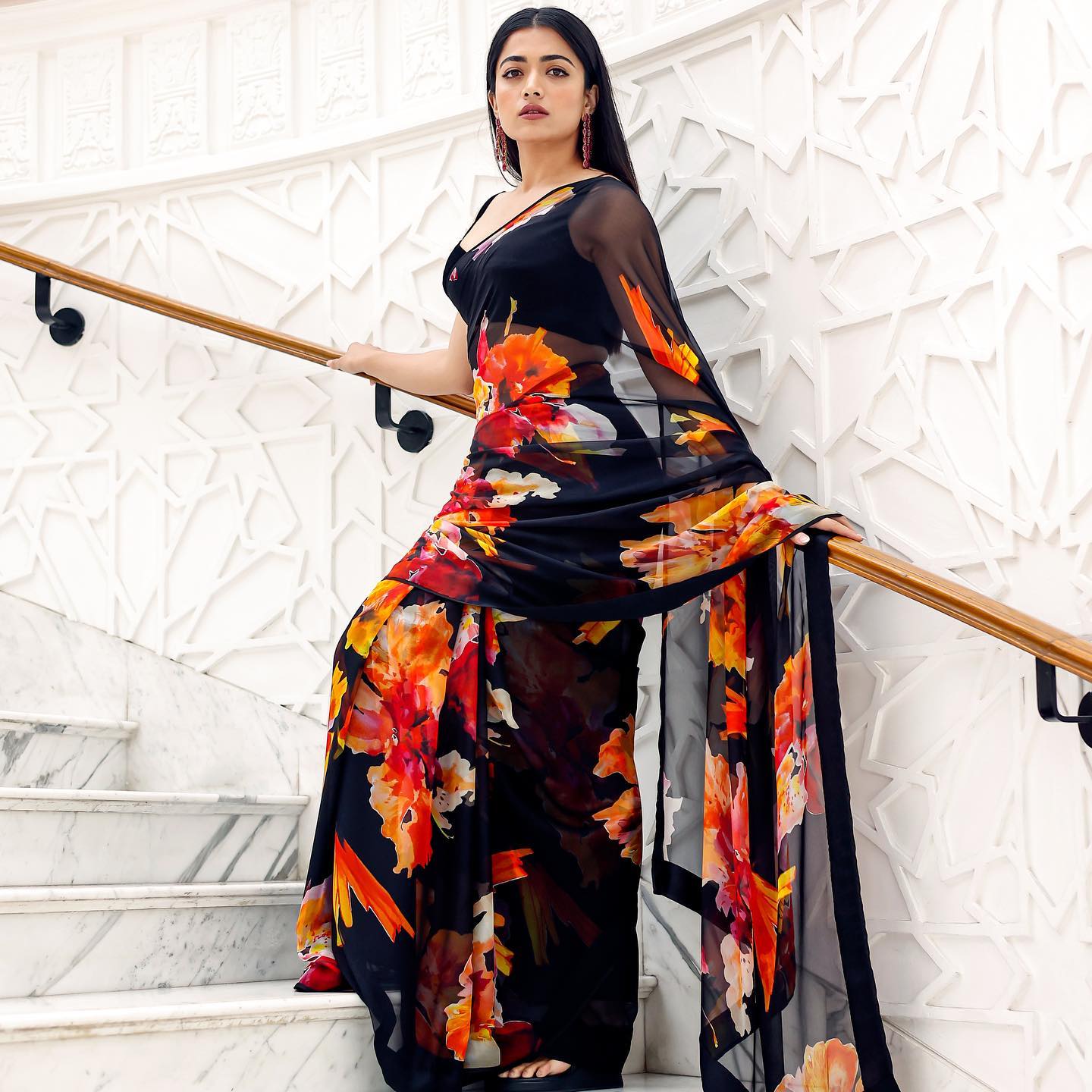 'Chhaava' Actress Rashmika Mandanna's Saree Saga
