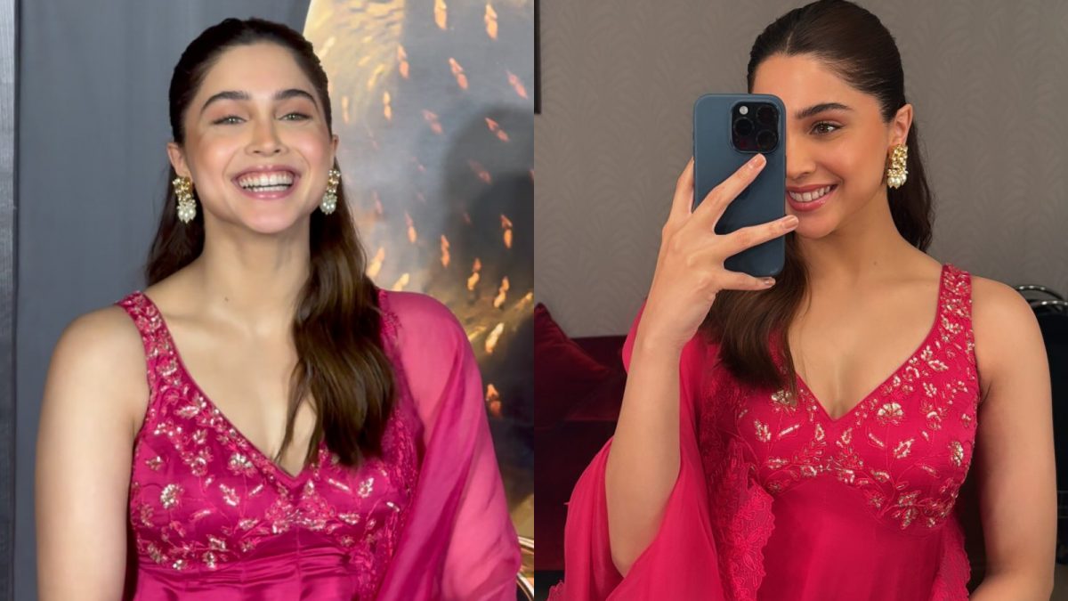 Sharvari Dazzles In A Fuchsia Traditional Wear At Vicky Kaushal And ...