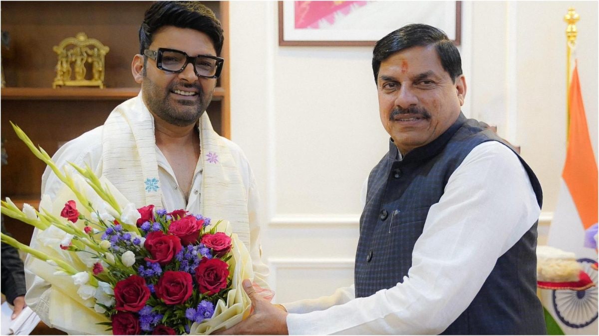 Kapil Sharma Meets Madhya Pradesh CM Mohan Yadav As He Shoots For Kis ...