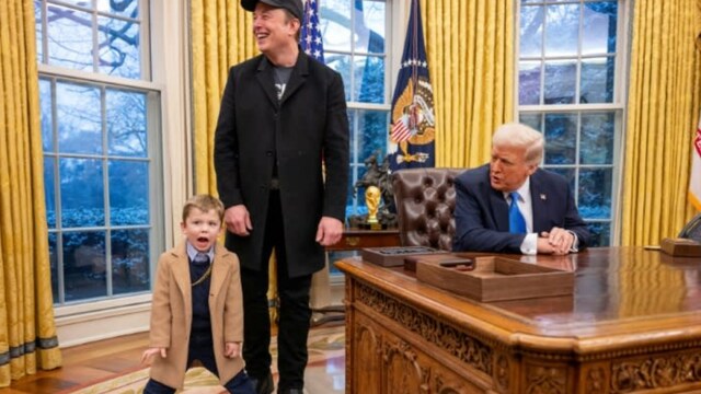 Elon Musk’s Son Seen Picking His Nose At Oval Office | Watch Donald Trump’s Reaction | World ...
