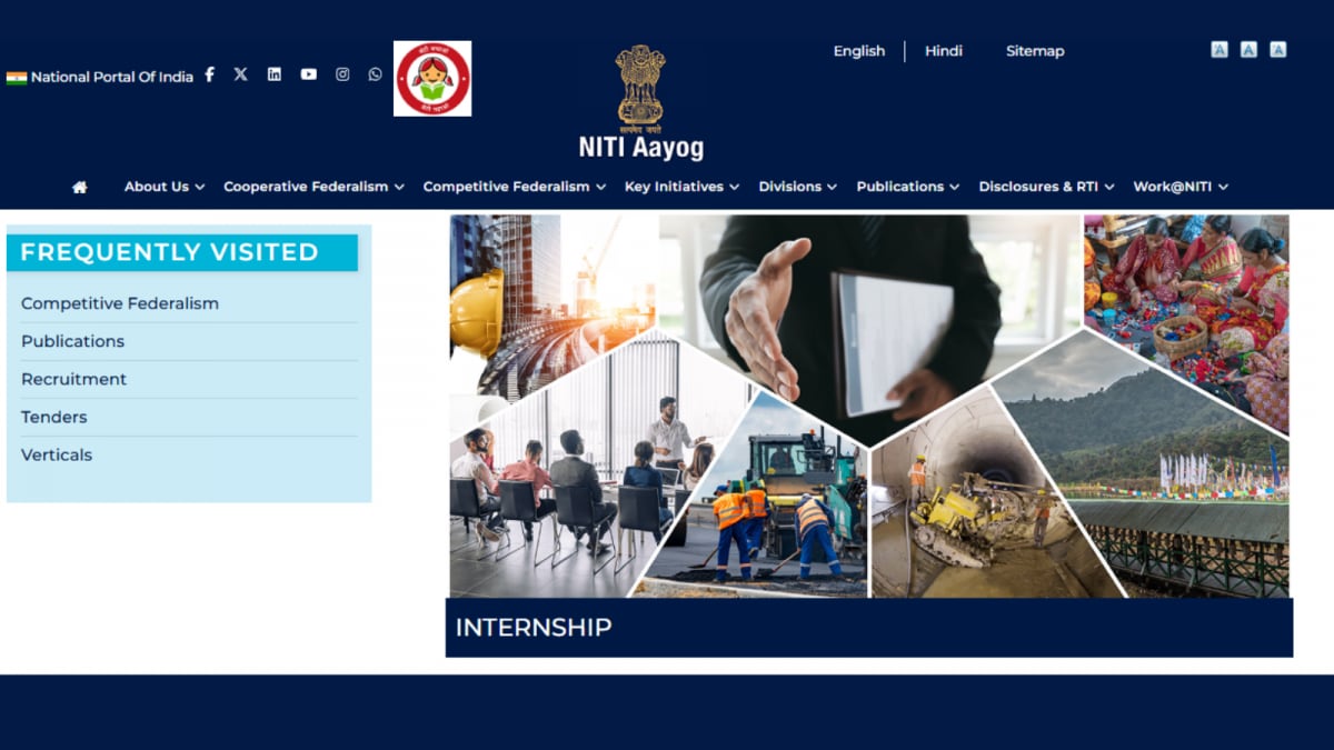 NITI Aayog Internship: Opportunities For Students And Researchers To ...