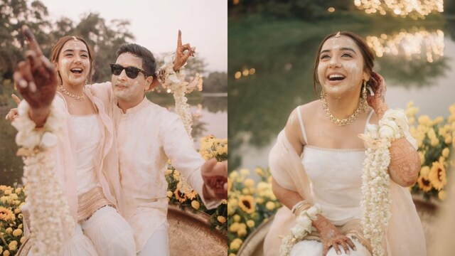 Prajakta Koli, Vrishank Khanal's Haldi Pics Go Viral; Actress Ditches ...