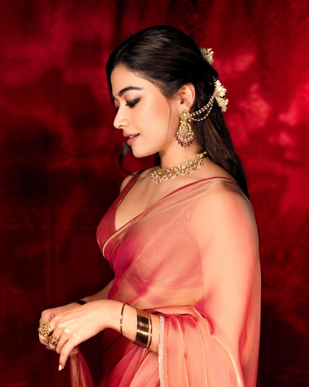 'Chhaava' Actress Rashmika Mandanna's Saree Saga