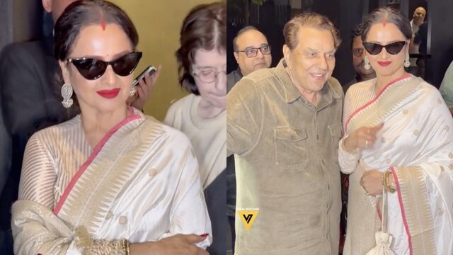 Rekha Flaunts Sindoor, Shares Heartwarming Moments With Dharmendra At ...