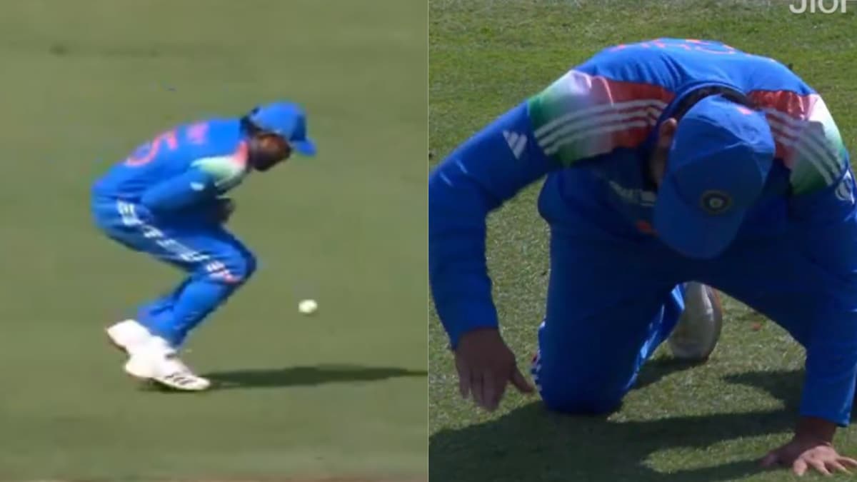 Rohit Sharma Drops A Dolly Catch On Axar Patel's Hat-Trick Ball In ...