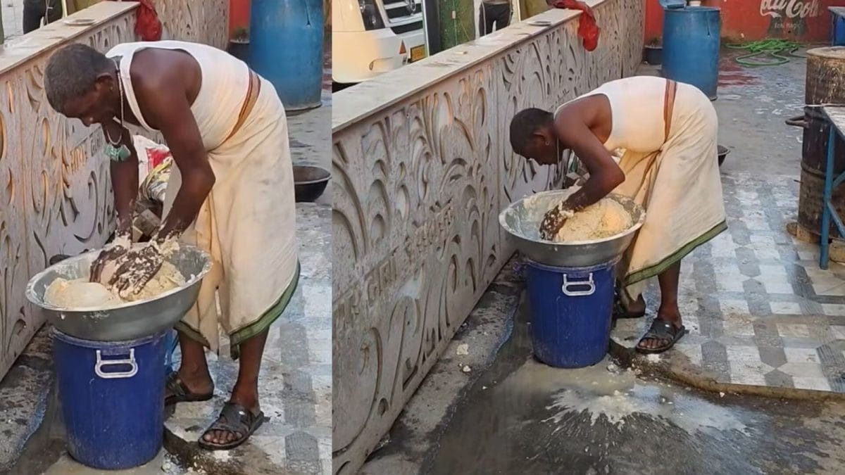 Shocking Video From Kanpur Dhaba Shows Man Using Dirty Water To Knead ...
