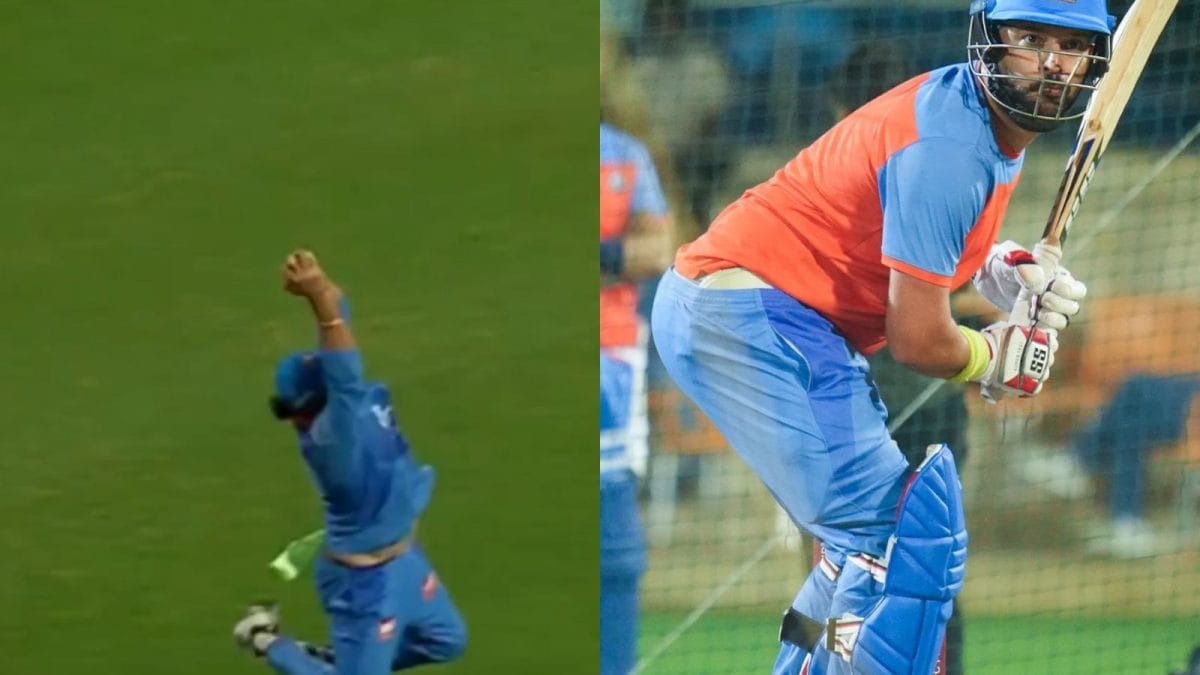 Yuvraj Singh Takes Stunner In International Masters League, Video Goes ...