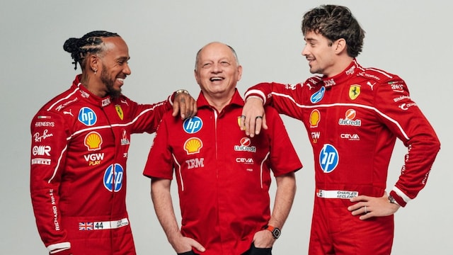 'That's The Post': Ferrari Boss Frederic Vasseur, Stars Lewis Hamilton, Charles Leclerc All ...