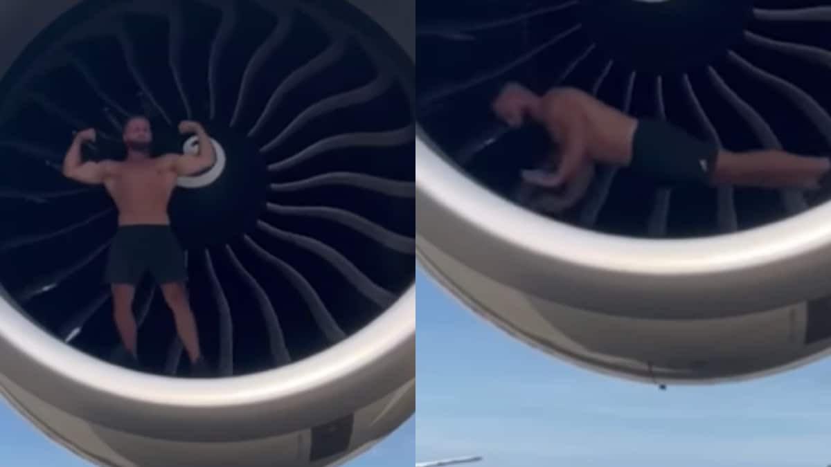 Bodybuilder Performs Push-Ups Near Plane's Engine, Internet Is ...