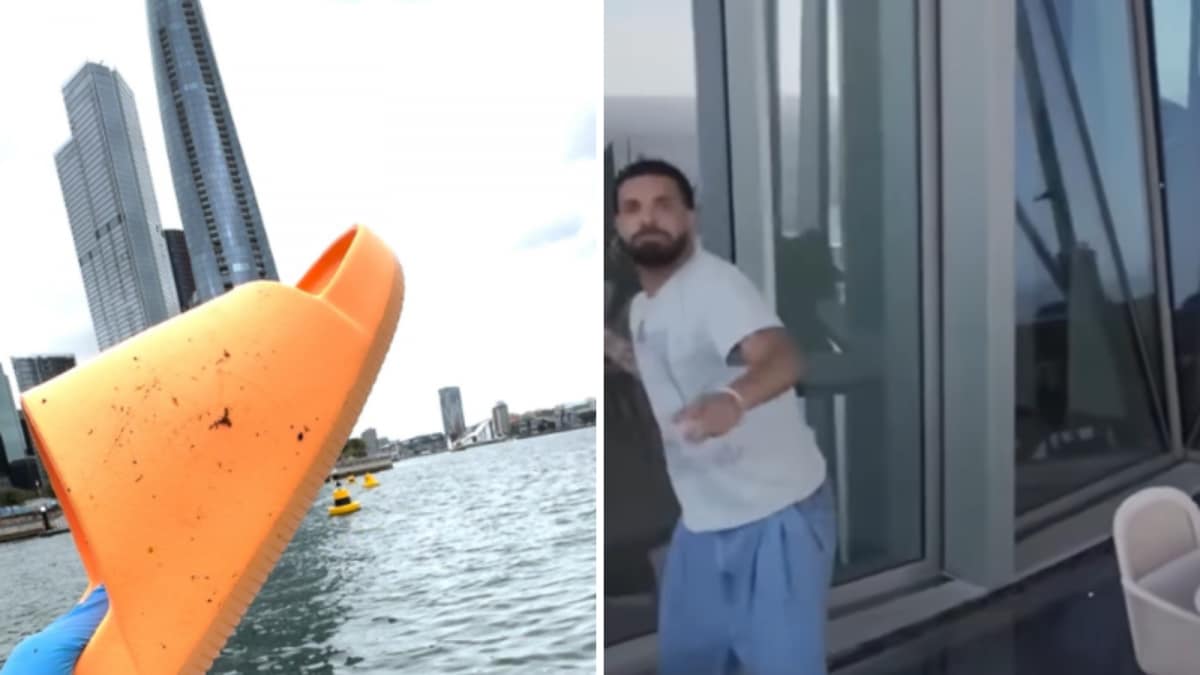 Remember When Drake Threw His Slipper At A Drone? This Fan Just Found It | Viral News - News18