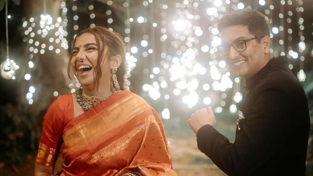 Prajakta Koli, Vrishank Khanal's Musical Night Was All About 'Kajra ...