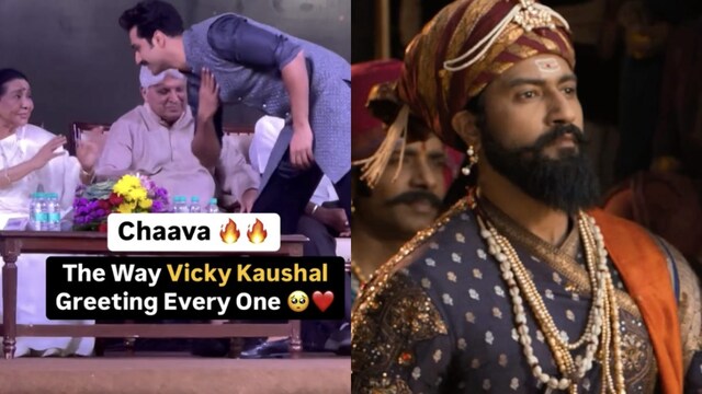 Vicky Kaushal Touches Asha Bhosle's Feet, Hugs Raj Thackeray At Event ...