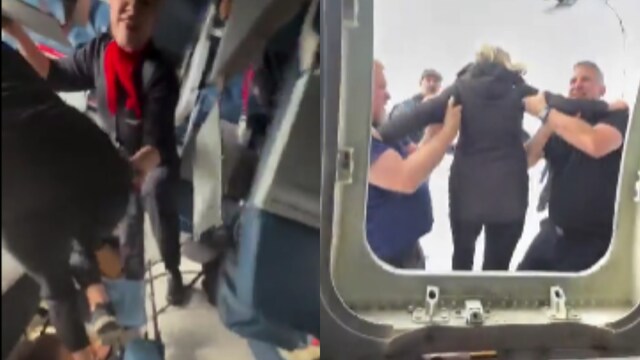 Delta Plane Crash: Flight Attendant Evacuates Passengers Dangling ...