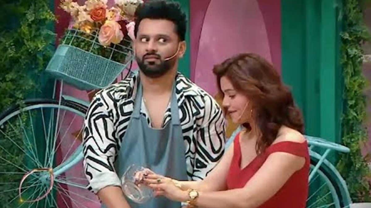 Rubina Dilaik’s Warm Interaction With Paparazzi At Laughter Chefs 2 Set ...