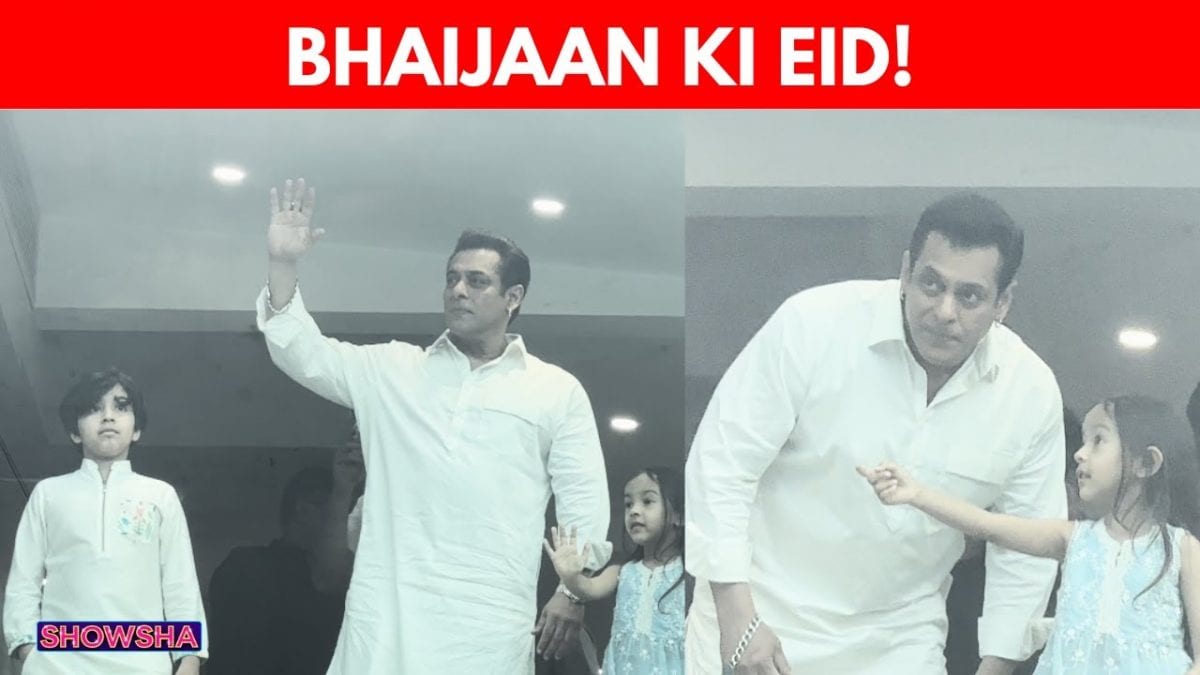 Salman Khan Looks Dapper In White Pathani Suit As He Greets Fans On The ...