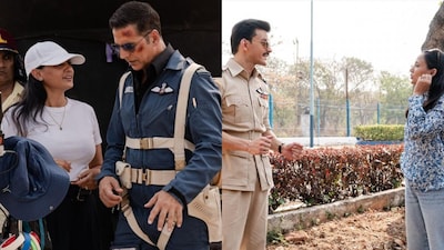 Akshay Kumar And Veer Pahariya Gear Up For Battle In Sky Force BTS ...
