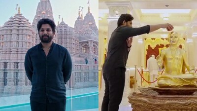 Allu Arjun Offers Prayers At BAPS Hindu Mandir In Abu Dhabi, Fans React ...