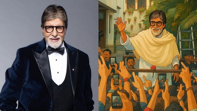 Amitabh Bachchan Embraces Ghibli Trend, Shares AI-Generated Edits Of ...
