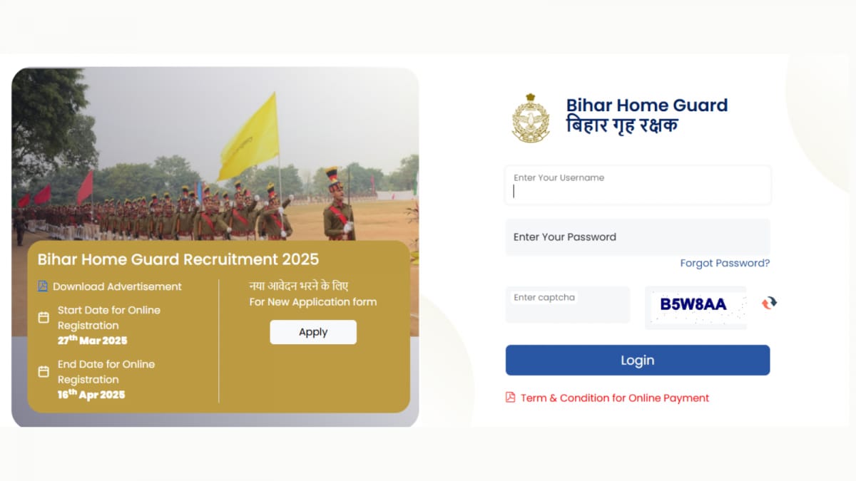 Bihar Home Guard Recruitment 2025: Registration For 15000 Posts Ends ...