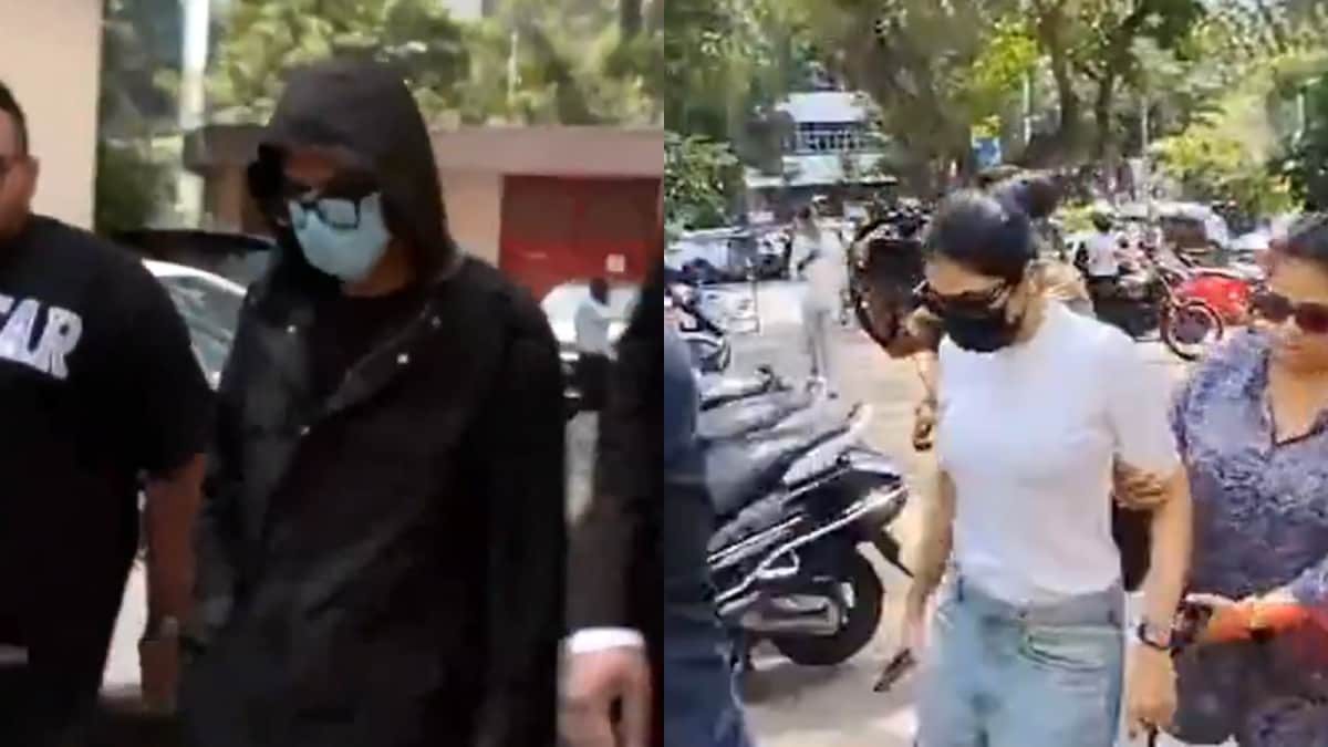 Watch: Masked-Up Yuzvendra Chahal, Dhanashree Verma Arrive For Divorce ...