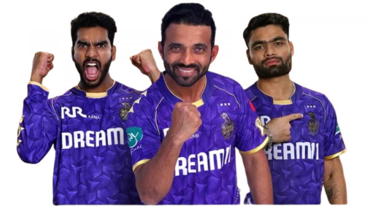 KKR Launch New Three-Star Jersey With Golden Defending Champions Badge ...