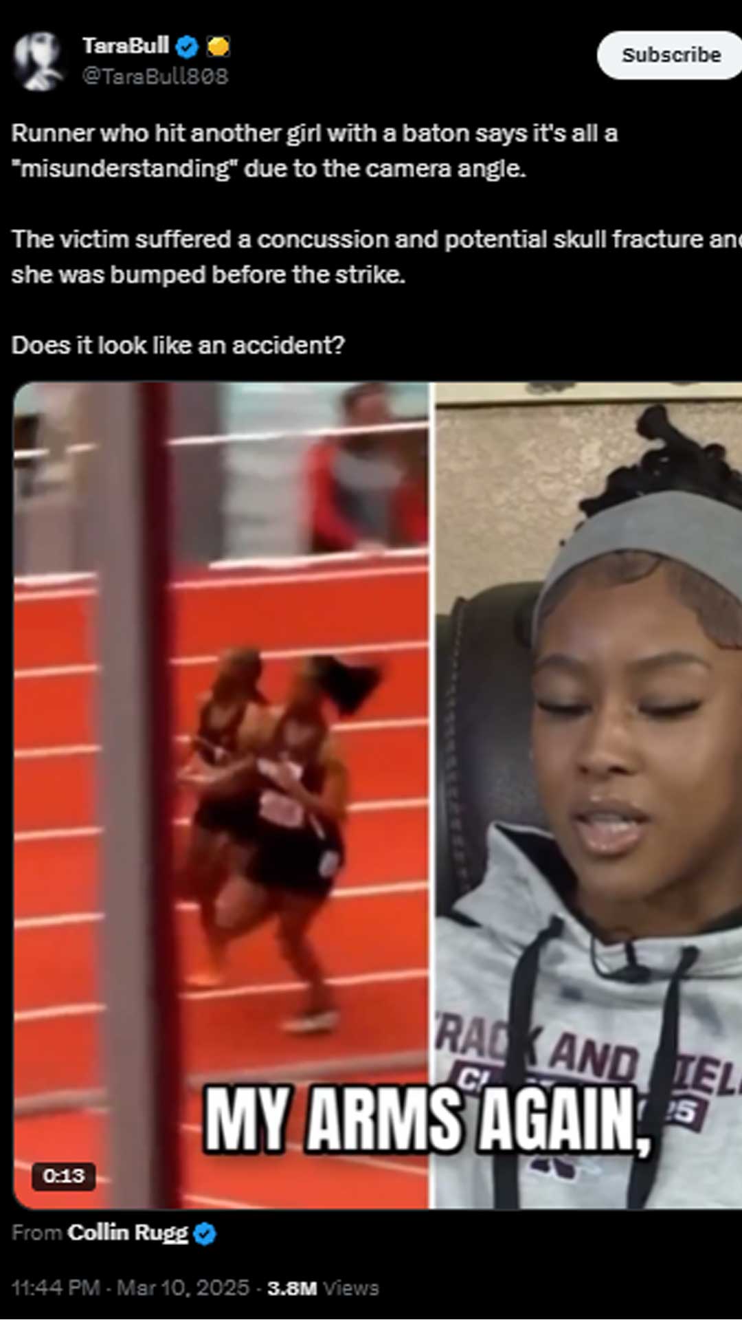 US Student Suffers Concussion After Being ‘Hit’ With Baton In Relay ...