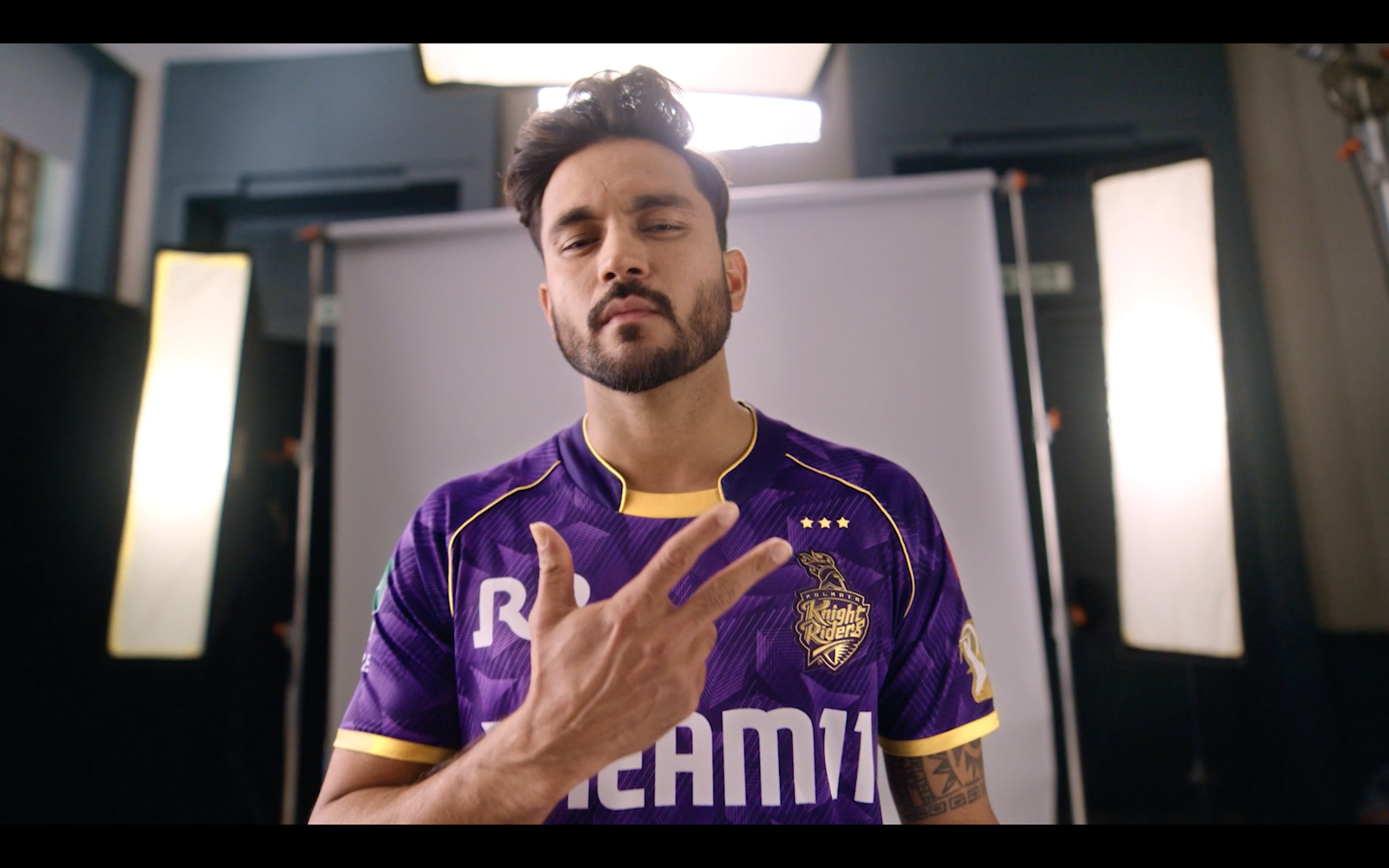 KKR Launch New Three-Star Jersey With Golden Defending Champions Badge ...