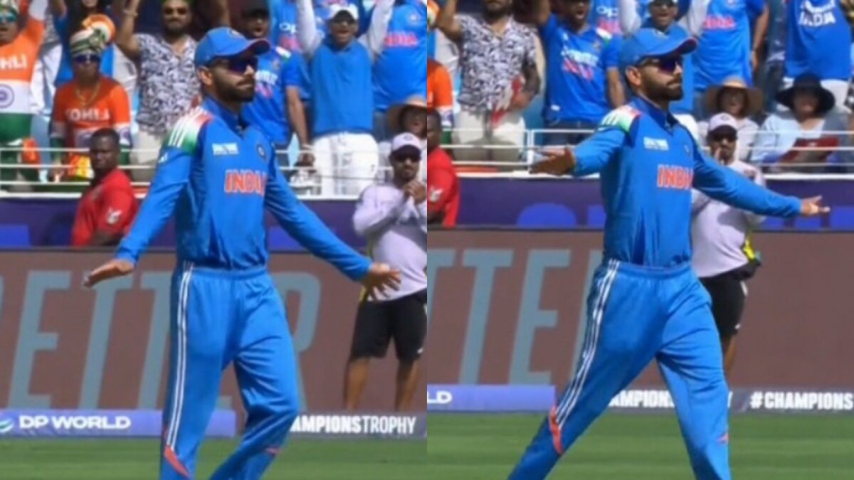 Watch: Virat Kohli Does Bhangra After Ravindra Jadeja Gets Tom Latham Out In CT 2025 Final ...