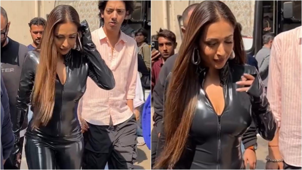 Malaika Arora Channels Her Inner ‘Catwoman’ In All-Black Latex Outfit, Fans React: ‘Garmi Nahi ...