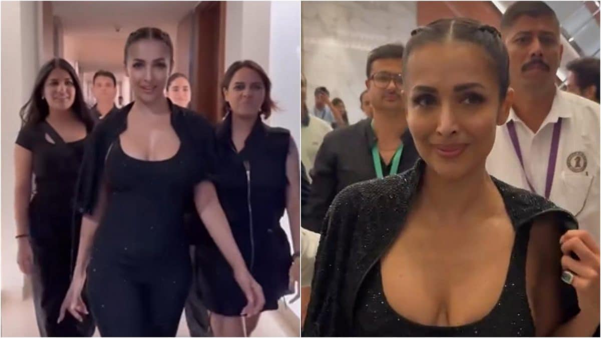 Malaika Arora Raises Glam Quotient In Shimmery Black Catsuit, Fans React: ‘So Fit At This Age ...