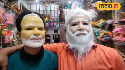 'Craze For PM': Modi Masks, Saffron Wigs Rule Aligarh Markets This Holi ...