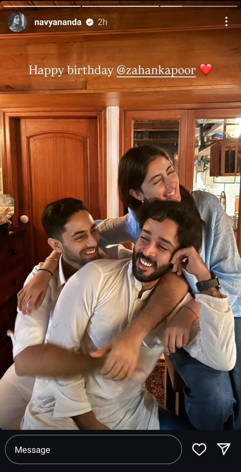 Navya Nanda Showers Love On Birthday Boy Zahan Kapoor, Posts Endearing Pic With Him, Agastya ...