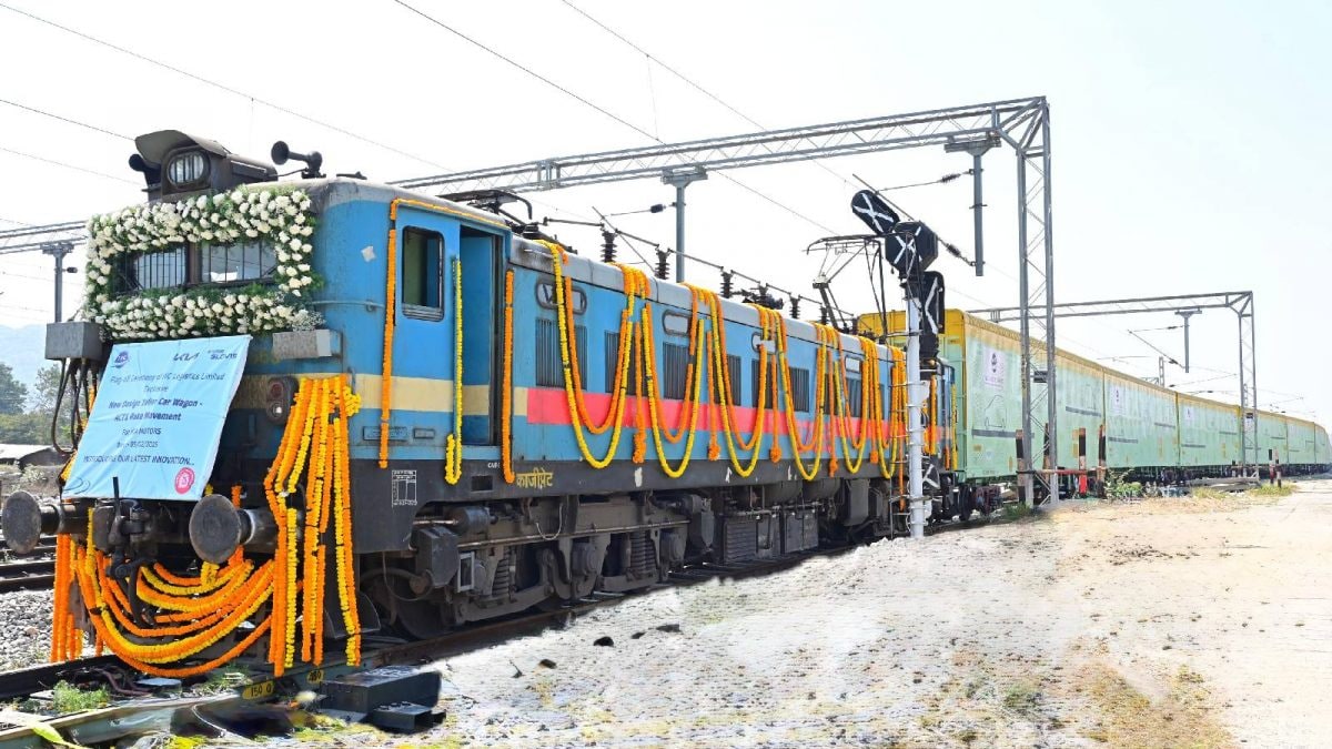 Kia India Launches First Double-Decker Freight Train For SUV Transport ...