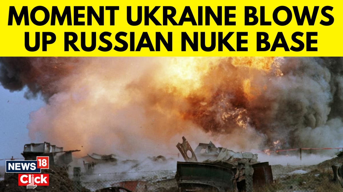 Ukraine hits Russia's nuke-bomber airfield, massive explosion caught on ...