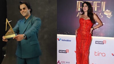 News18 Showsha Reel Awards: Rajkummar Rao, Janhvi Kapoor Win Best Actor ...