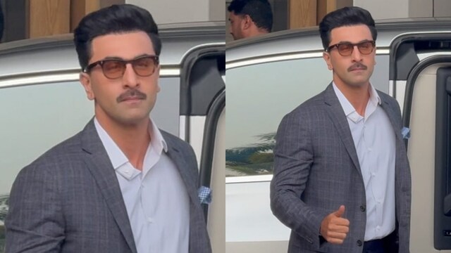 Ranbir Kapoor Sports Moustache, Flaunts Short Hair And Clean Shaven ...