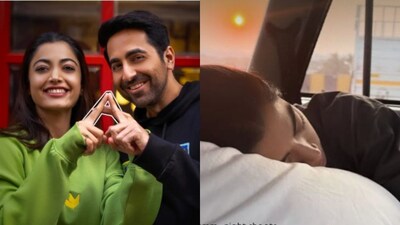 Rashmika Mandanna Shows What Night Shoots Look Like On The Thama Sets, Shares BTS Photo | Movies ...