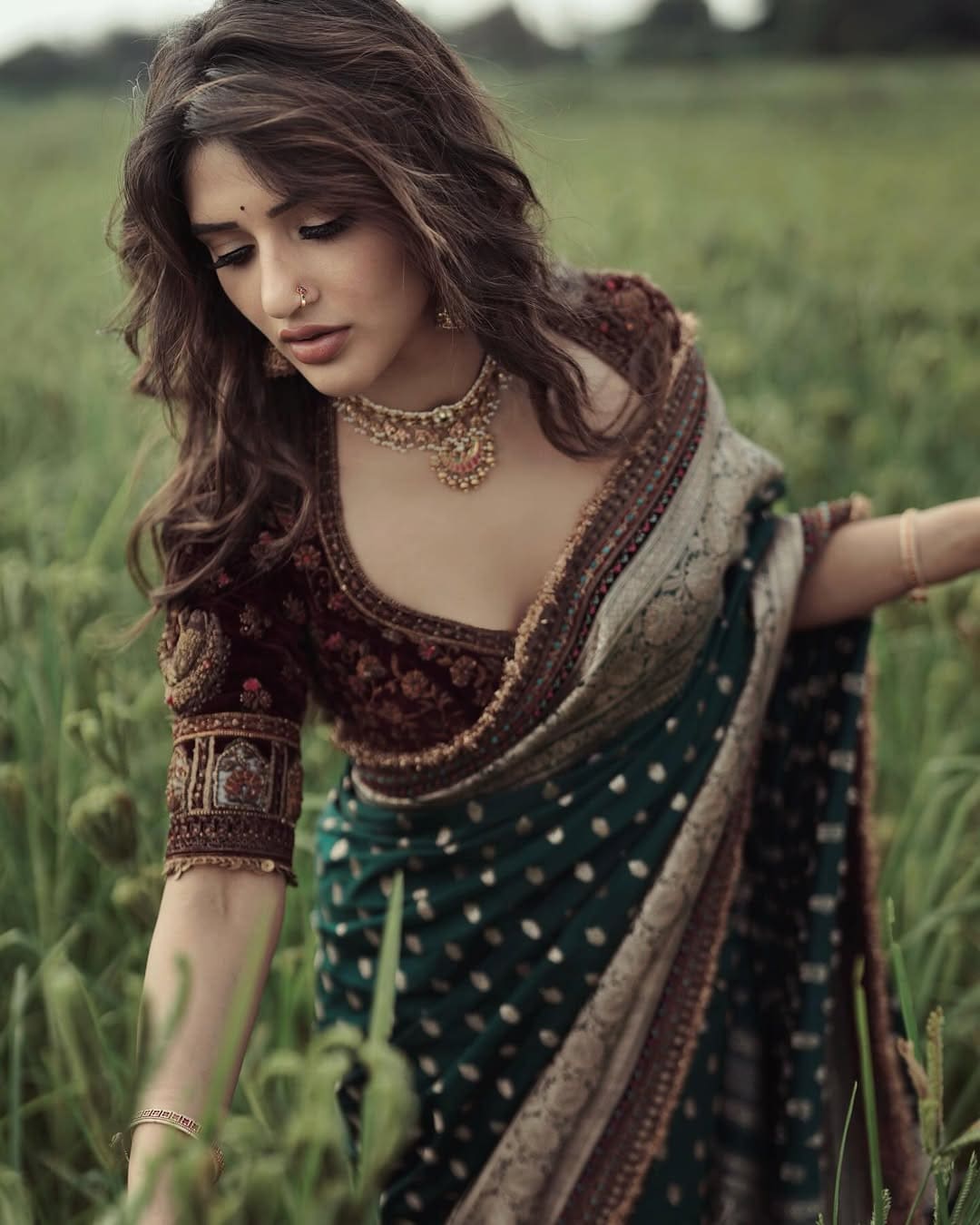 South Diva Sreeleela Stuns In Saree Elegance