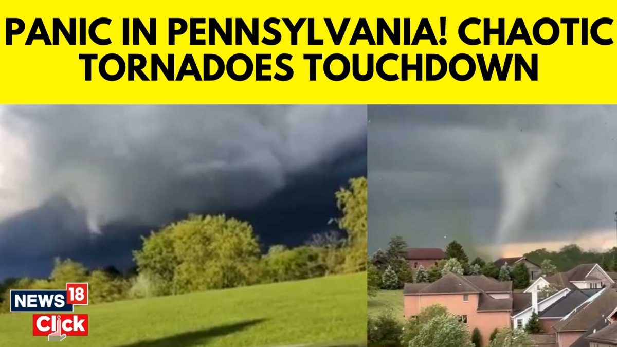 Strong winds and heavy storm blast Pennsylvania - News18