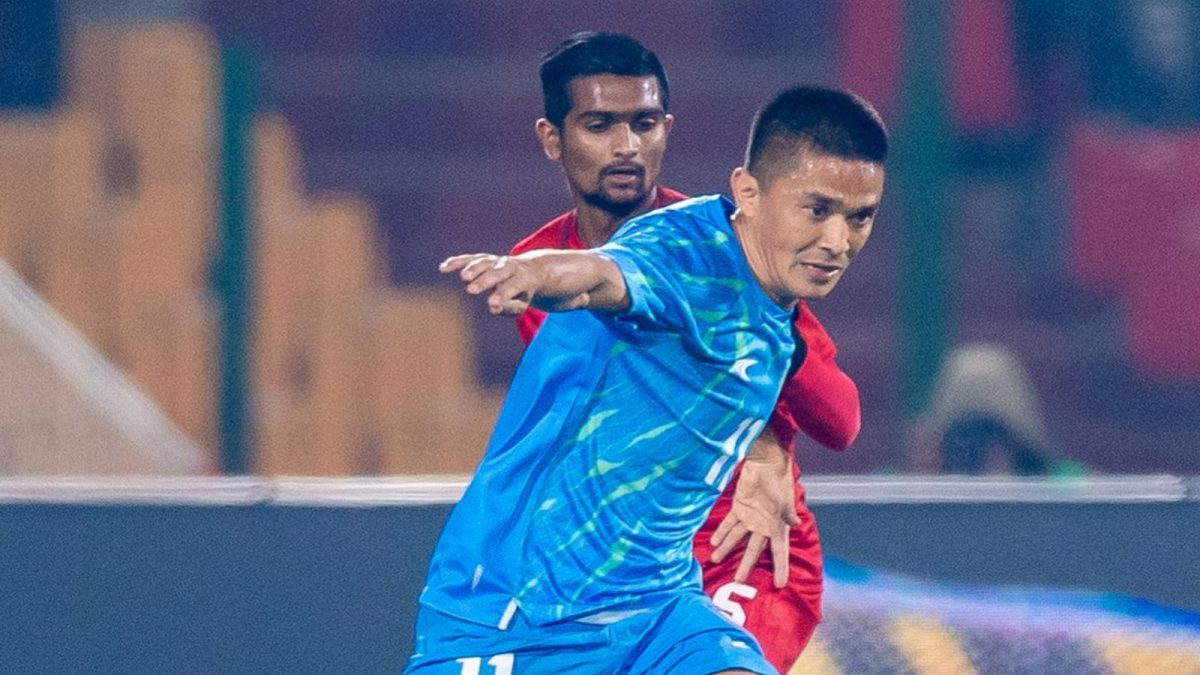 Sunil Chhetri Nets On International Return As India Rout Maldives 3-0 ...